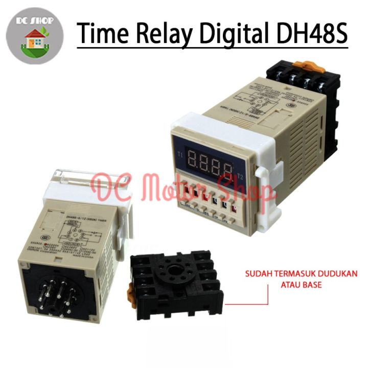 Timer DH48S-S Relay Twin Counter Digital Precision Delay Time PD37 | Lazada Indonesia
