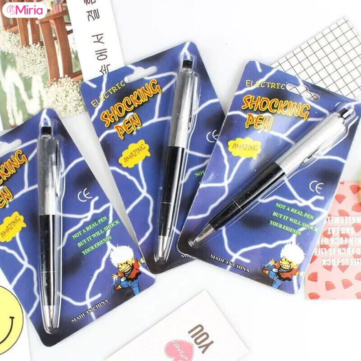 Miria Creative Electric Shock Pen Toy Safe and Harmless Electric Shock ...