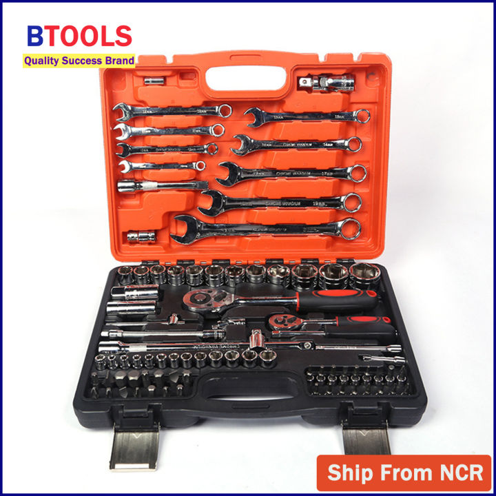 BTools 82PCS Car Repair Tools Socket Wrench Set Original Car Tools Set ...