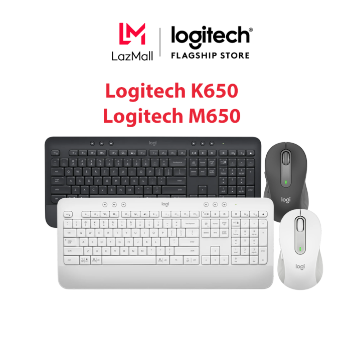 Combo Bàn phím Logitech K650 & Chuột Logitech M650 - Bluetooth, USB ...