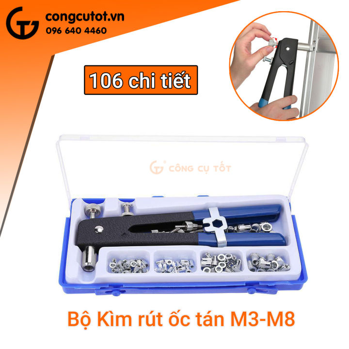 Kìm rút rive đinh tán ren Ecu M3-M8, mẫu tùy chọn | Lazada.vn