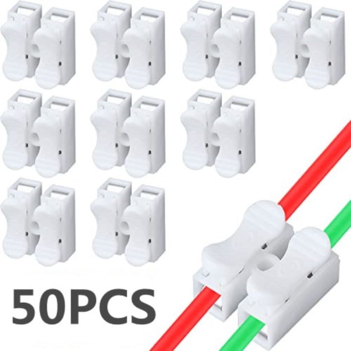 50/100pcs Self Locking Electrical Cable Connector Quick Splice Lock ...