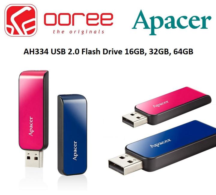 APACER AH334 USB 2.0 USB FLASH DRIVE PENDRIVE THUMB DRIVE WITH TRAP ...