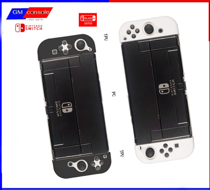 Nintendo switchOLED ใหม่ แบบยางนิ่ม tpu+เคสกลางแบบใส pc สำหรับ Nintendo switch oled | Lazada.co.th