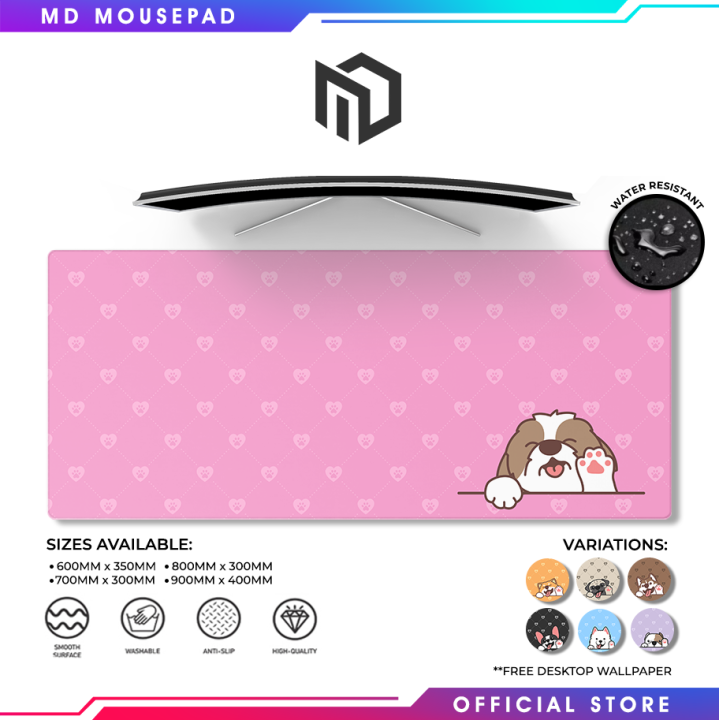 MD Mousepad | Happy Fur | Extended Mousepad | Large Gaming Long Mouse ...