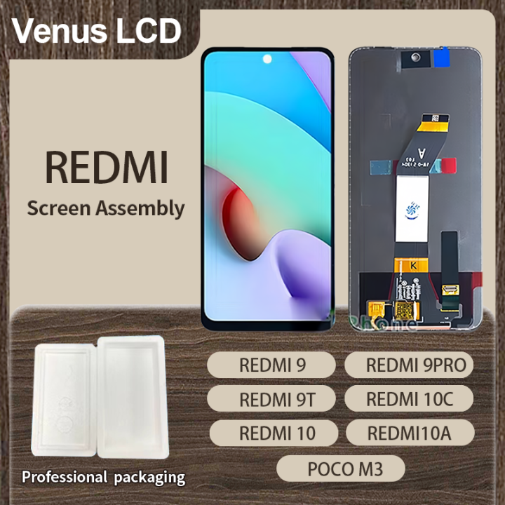 Venus LCD REDMI For 9 9T 9 PRO 10 10A 10C POCO M3 LCD DISPLAY TOUCH SCREEN ASSEMBLY FOR ...