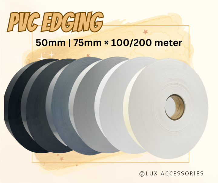 [FREE SHIPPING MAX] PVC Edging | 50/75mm × 100/200 Meter | Pagar ...