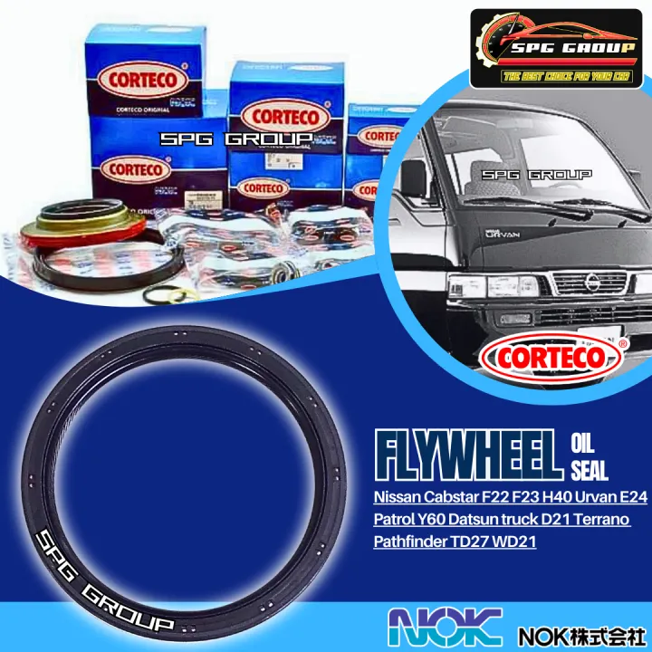 NOK CORTECO FLYWHEEL OIL SEAL NISSAN CABSTAR F22 F23 H40 URVAN E24 ...
