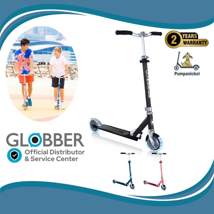 Globber Flow Element Foldable Lights 2-Wheels Kick Scooter with light ...