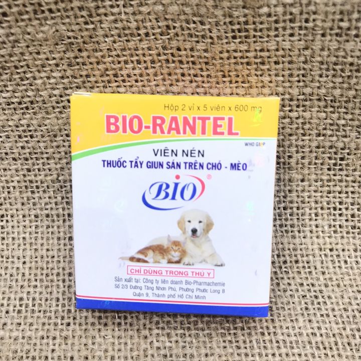 [Hoàn tiền 10%] [CÓ HỎA TỐC] Xổ Giun Bio Rantel Dành Cho Chó Mèo Nhỏ ...