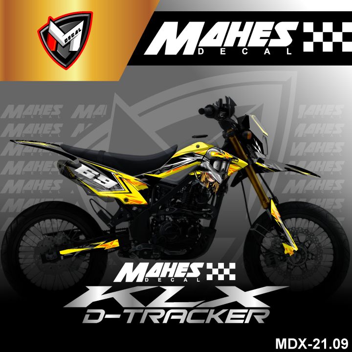 Decal Sticker Motor Cross KLX Dtracker 150 New Fullbody - Dekal Stiker ...