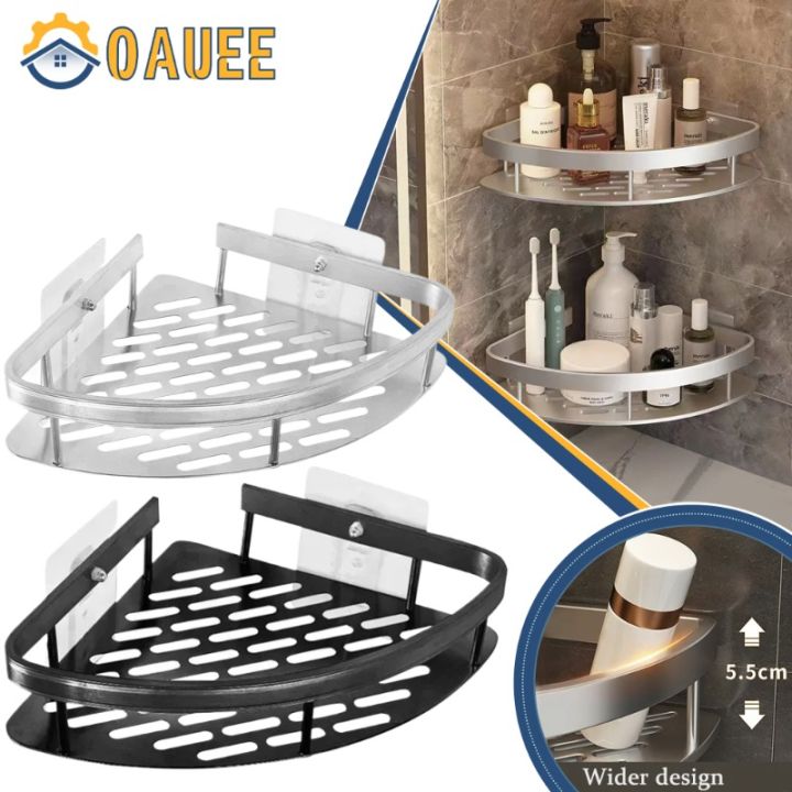 Bathroom Shelf Aluminum Alloy Shampoo Rack Makeup Storage Organizer ...