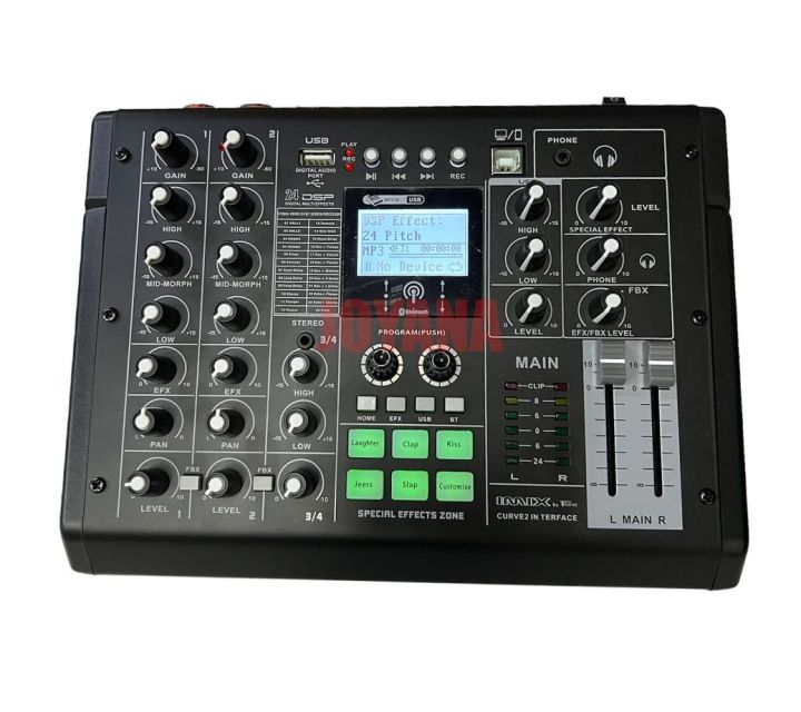 ORIGINAL TRIDENT PROFESSIONAL MIXER CURVE-2 4 CHANNEL WITH SOUNDCARD ...