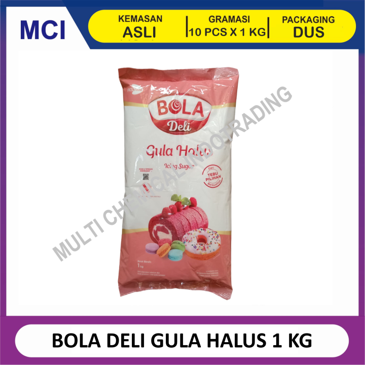 BOLA DELI GULA HALUS 1 KG / GULA TEPUNG - 1 DUS 10 PCS | Lazada Indonesia