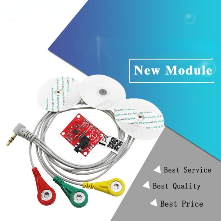 Ecg module AD8232 ecg measurement pulse heart ecg monitoring sensor module kit for Arduino ...