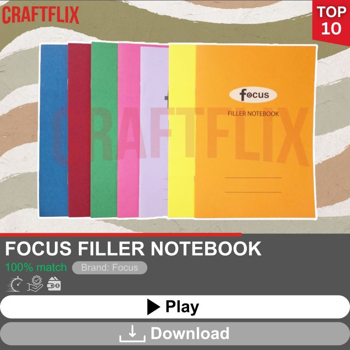 Art wub. Focus filler notebook 5 pieces per pack | Lazada PH