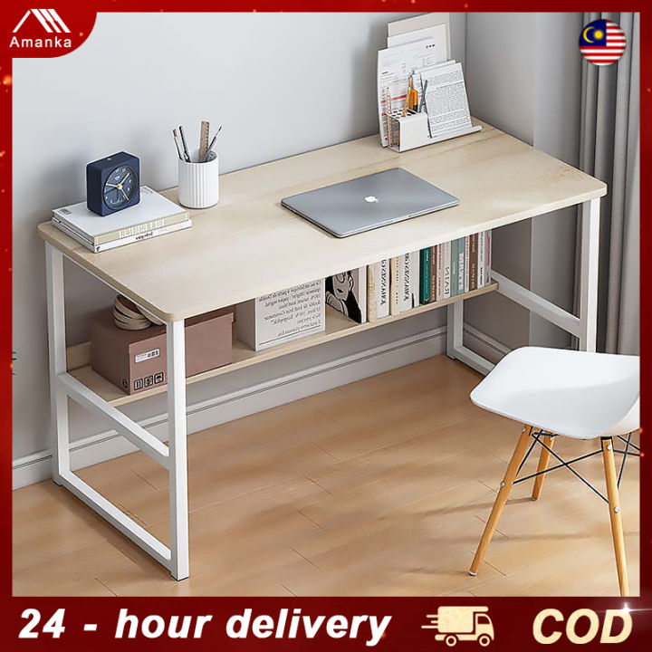 Computer Desk Student Study Table Simple Modern Office Writing Living Room Furniture Meja ...