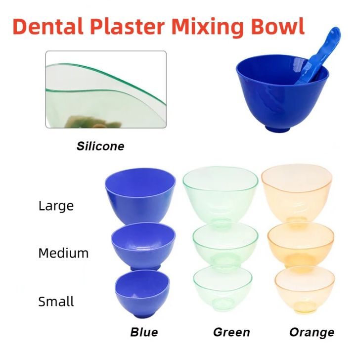 1pcs Dental Laboratory Mixing Bowl Non-Stick Flexible Mixing Plaster ...