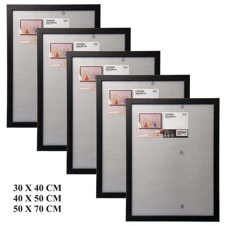FISKBO Frame Black Colour Picture and Photo Frame Decoration Bingkai ...