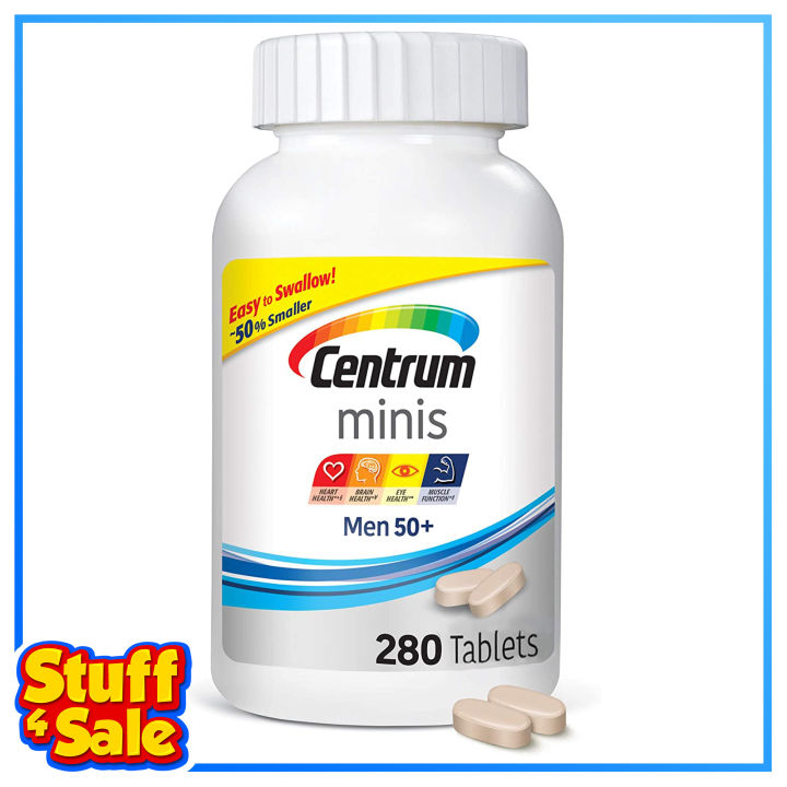 Centrum Minis Men 50+ Multivitamin Multimineral Supplement 160 / 280 ...