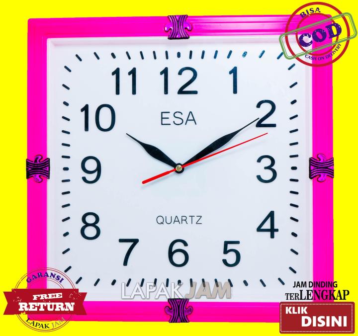 Jam Dinding Polos Minimalis Warna Pink Hijau 30 Cm Sweep Movement ...