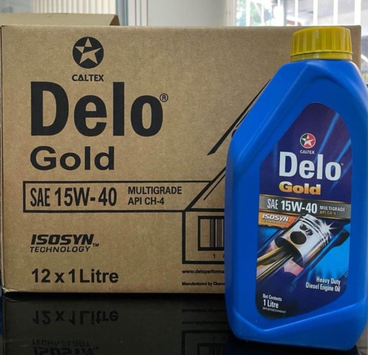 1Litre Box Delo Gold Multigrade 15W40 Semi Synthetic Diesel and ...