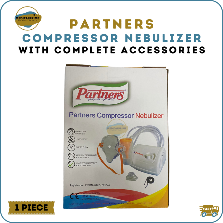 PARTNERS Compact Compressor Nebulizer Piston Complete Accessories ...