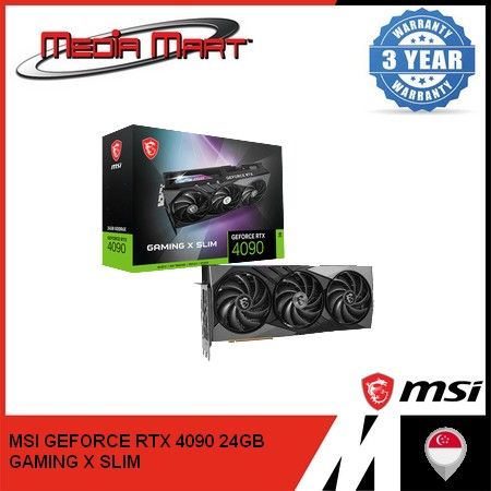 MSI GEFORCE RTX 4090 GAMING X SLIM 24GB GDDR6X GRAPHIC CARD | Lazada Singapore