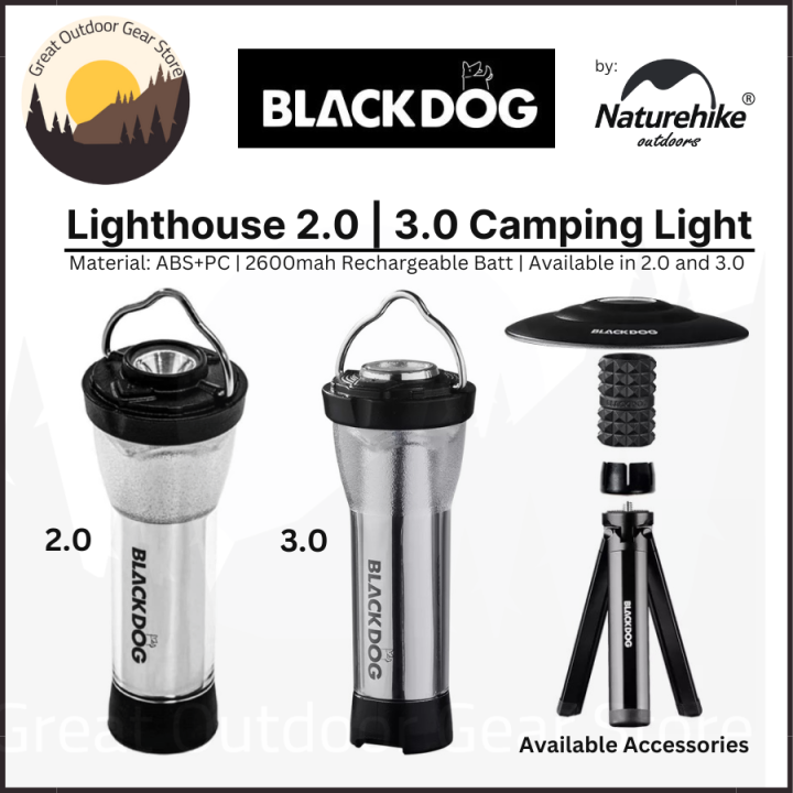 BLACKDOG by Naturehike Outdoor Lighthouse 2.0 | 3.0 Camping Light ...
