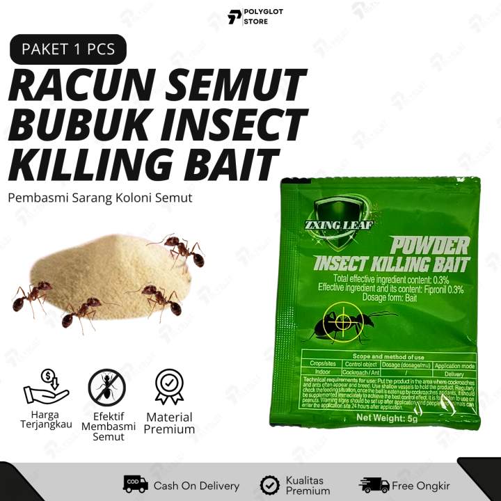 Racun Semut Bubuk Anti Ant Killing Bait Powder Serbuk Obat Pembasmi ...