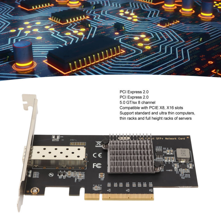 Stable and PCI E PCB 10Gb SFP Optical Network Card Home Network Card ...