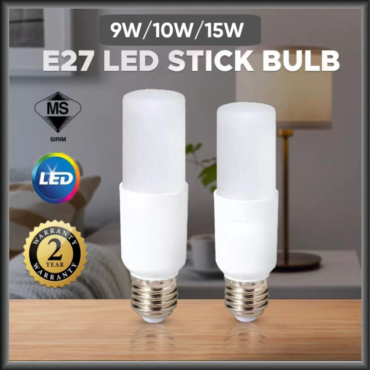 LED Stick Bulb High Quality 10W 15W E27 ( Daylight /Warm White )【2Year ...