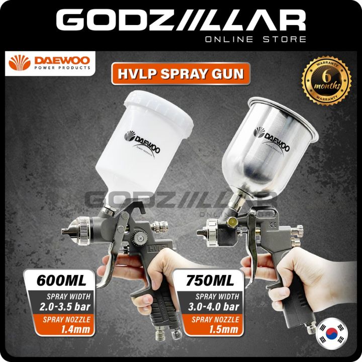 Daewoo Spray Gun | DASP600L & DASP700L | 600ml & 750ml | Paint Sprayer ...