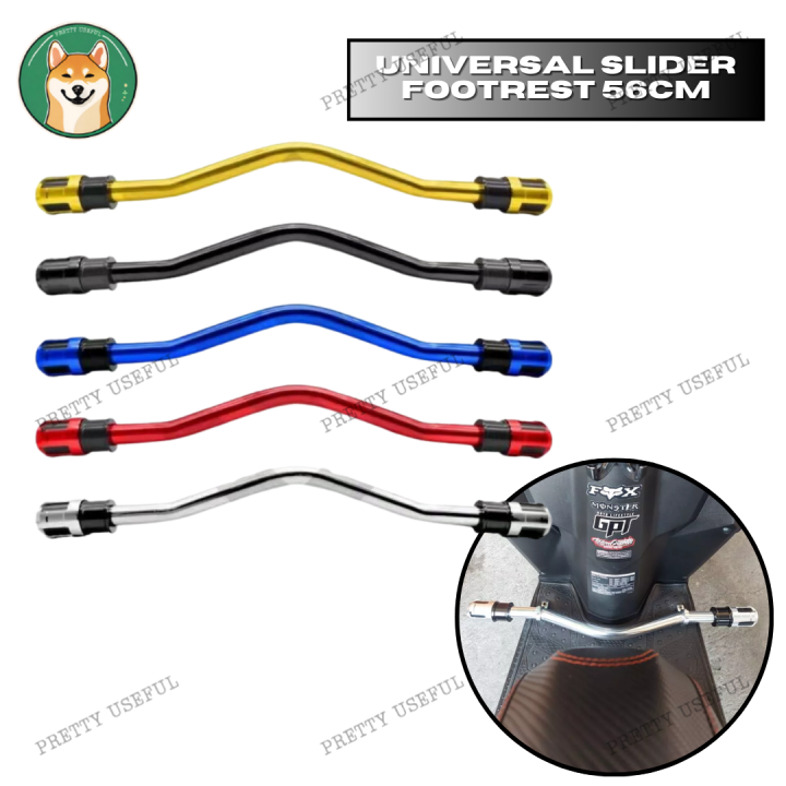 UNIVERSAL SLIDER FOOTREST ALLOY 58CM LONG MOTRCYCLE PARTS AND ...
