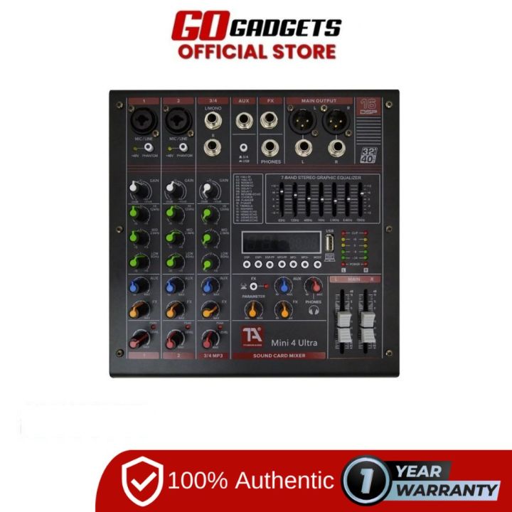 Titanium Audio Mini4 Ultra 32bit 4 Channel Mixing Console 16 Dsp ...