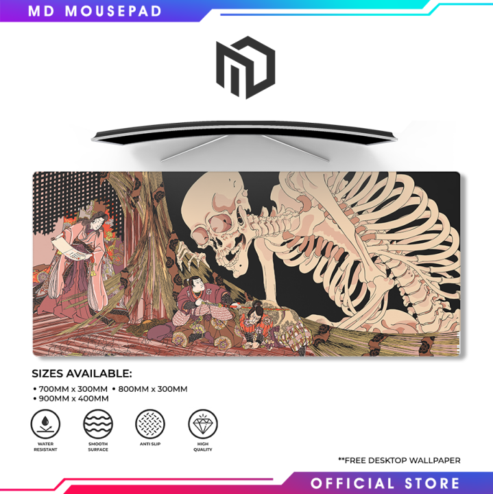 MD Mousepad | Japanese Art Style | Extended Mousepad | Large Gaming ...