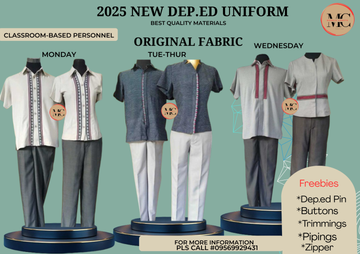 2025 NEW ORIGINAL TEACHING PERSONNEL uniform for DEPED teachers ...