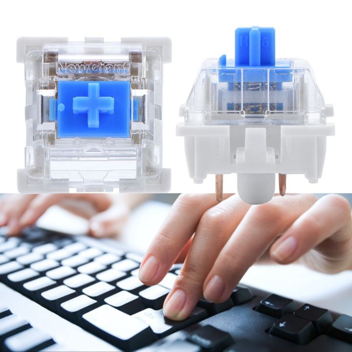 10 PCs Blue Mechanical Keyboard Switches สำหรับ NewGiant RGB Series ...
