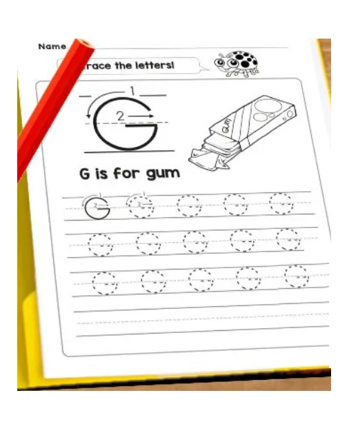 App Alphabet A-Z letter Activity Worksheet trace, color, maze Writing ...