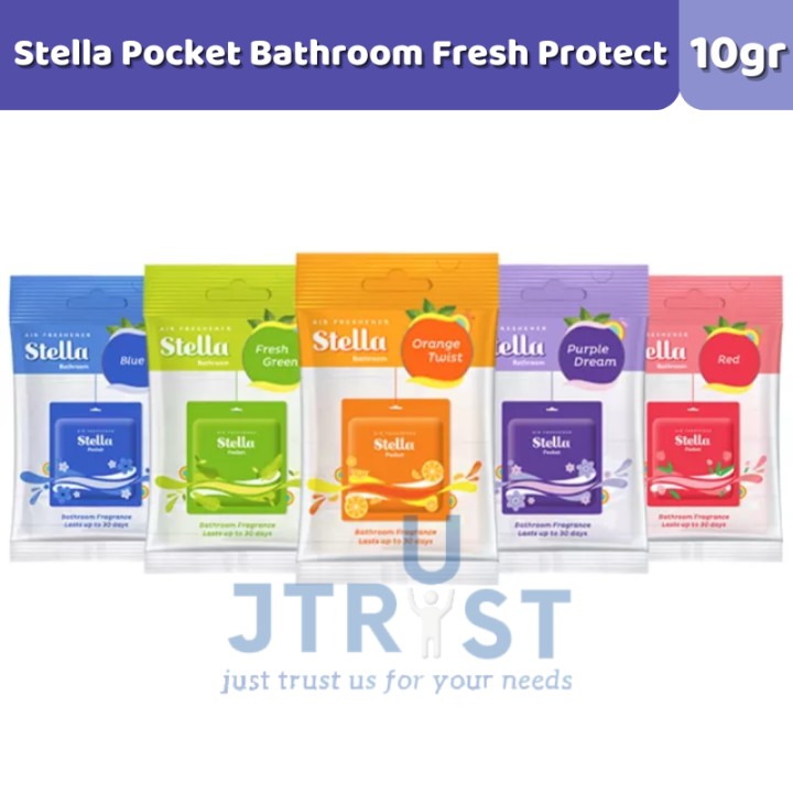 Stella Pocket Bathroom Fresh Protect 10gr / Pengharum Ruangan | Lazada ...