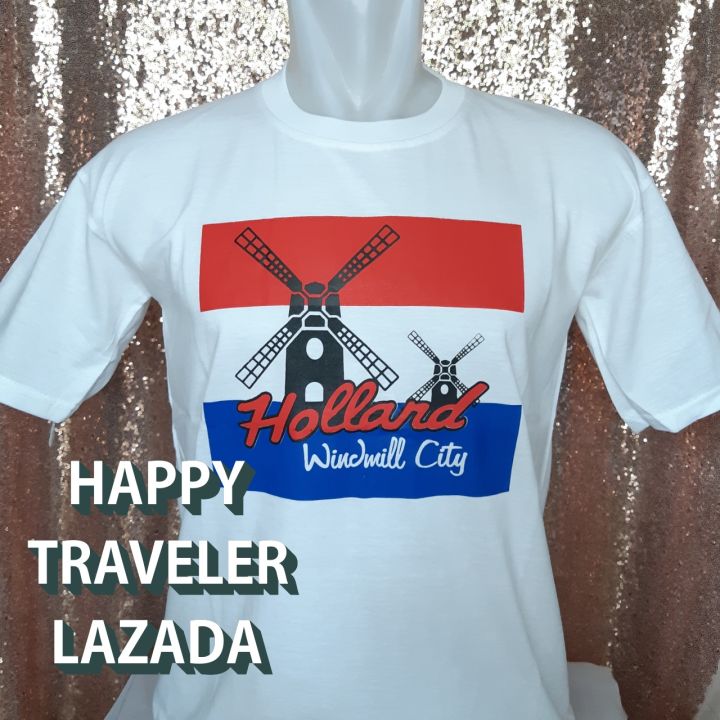 Kaos Negara Belanda Baju Souvenir Oleh - Oleh Belanda Bendera Holland ...