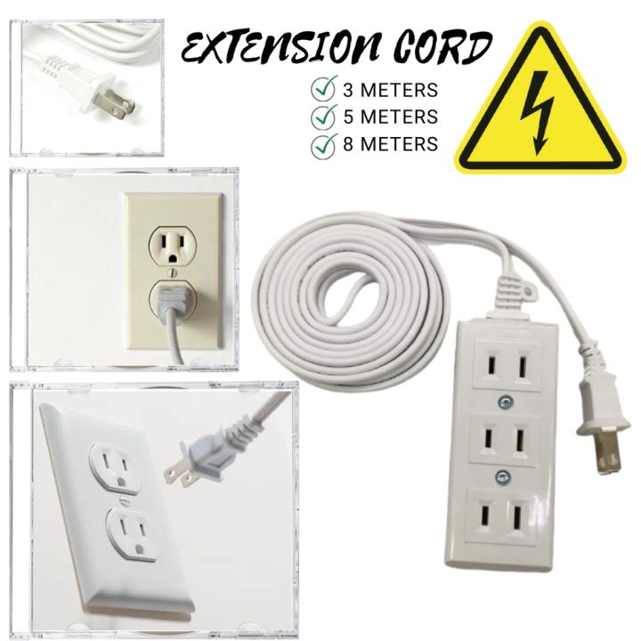 AKT Universal Power Extension Cord, Electrical Extension, 3Meters ...