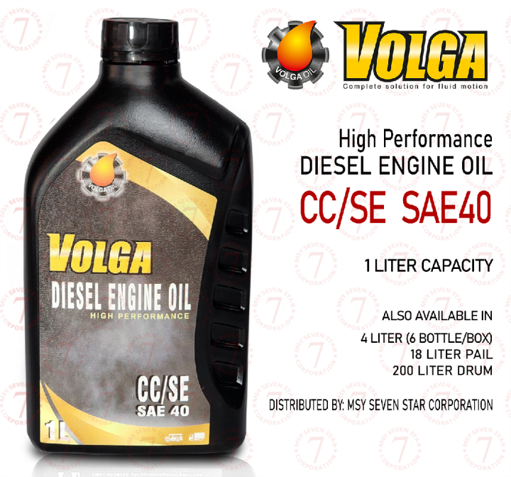 VOLGA CC/SE SAE40 1L Diesel Engine Oil | Lazada PH