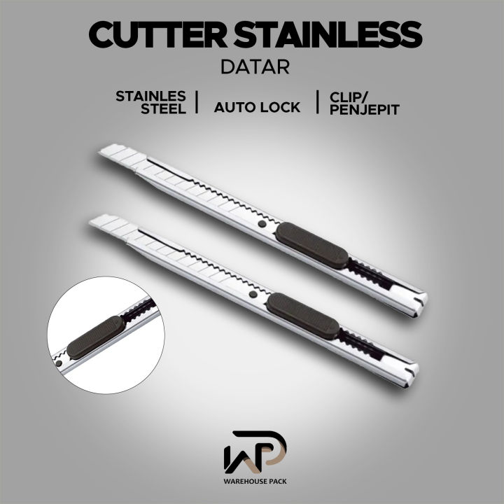 Cutter Stainless Datar | Pisau Kecil Pemotong Multifungsi | Pisau ...