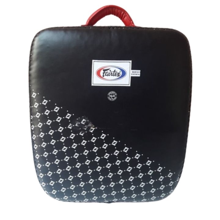 Fairtex Leg Kicking Shield LKP1 Black Red trim for Training Muay Thai ...