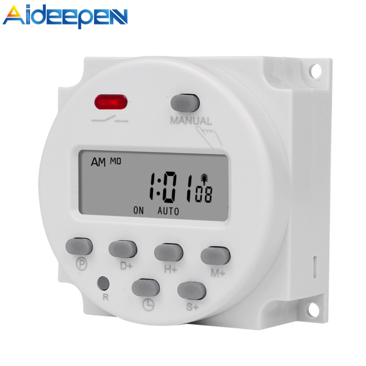 Aideepen CN101S Digital LCD Timer Switch Time Controller สวิตช์ตั้งเวลาอัตโนมัติตั้งโปรแกรมได้ ...