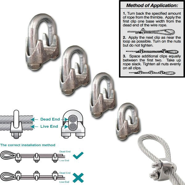 KUKU MACAN Clamp Klem Tali Kawat Baja Kabel Seling Sling 6 MM 1/4 ... KUKU MACAN Clamp Klem Tali Kawat Baja Kabel Seling Sling 6 MM 1/4 ...