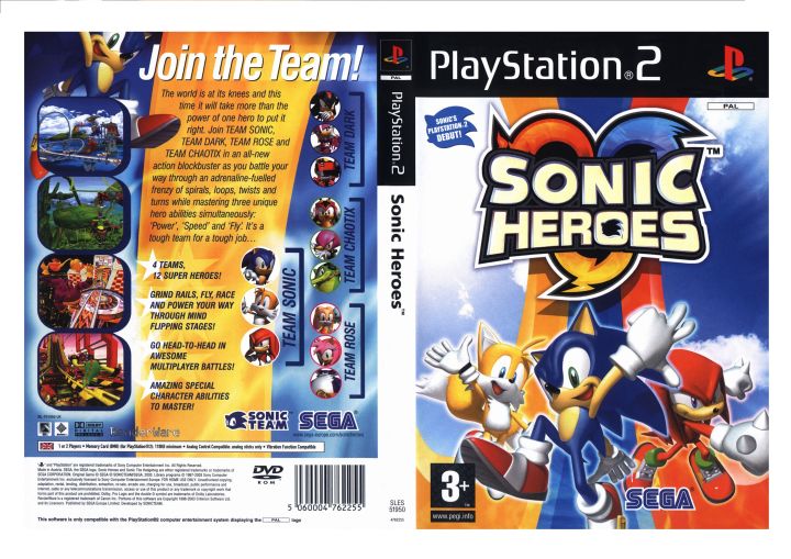 PS2 Sonic Heroes (DVD Game) | Lazada
