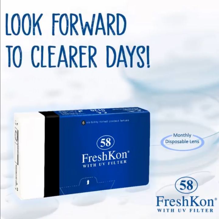 evo FreshKon 58 Clear Monthly Clear Contact Lenses (6 pcs) | Lazada