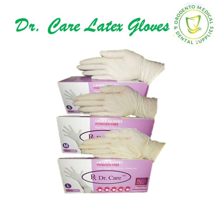 Rx. Dr. Care Latex Gloves Extra Small,Small Medium & Large 100 by ...